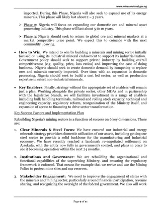 DIVERSIFICATION OF THE NIGERIAN ECONOMY; THE CASE FOR SOLID MINERALS | PDF