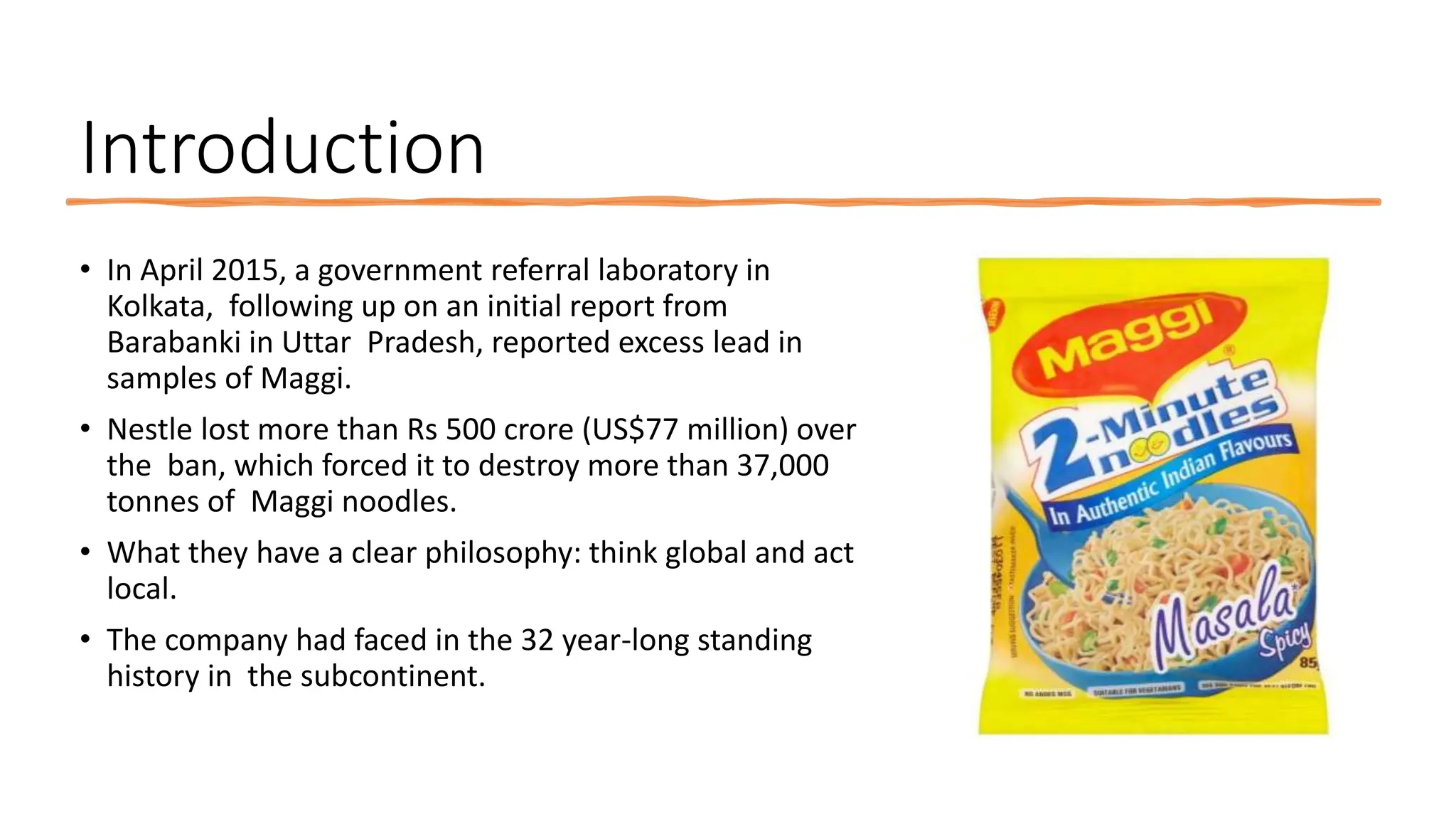 Nestle Maggi Crisis | PPTX