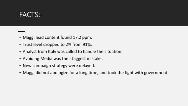 Nestle Maggi Crisis | PPTX | Recalls | Consumer Issues