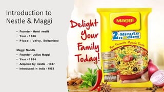Nestle Maggi Crisis | PPTX