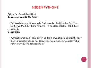 Phyton Programlama Dili | PPT