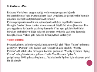 Phyton Programlama Dili | PPT