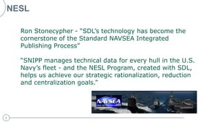 SDL NESL Program and The Standard NAVSEA Integrated Publishing Process ...