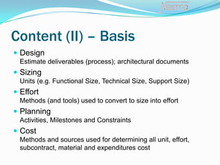 Basis of Estimate for IT Services | PPT