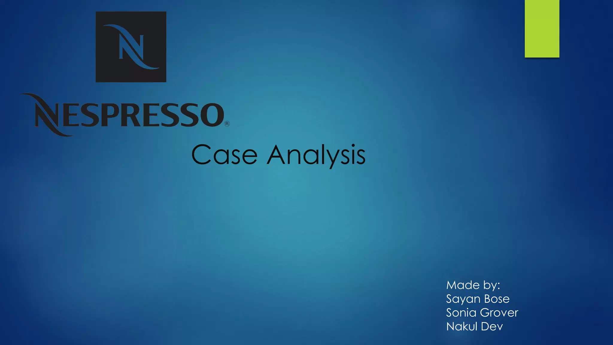 Case Analysis of Nespresso | PDF