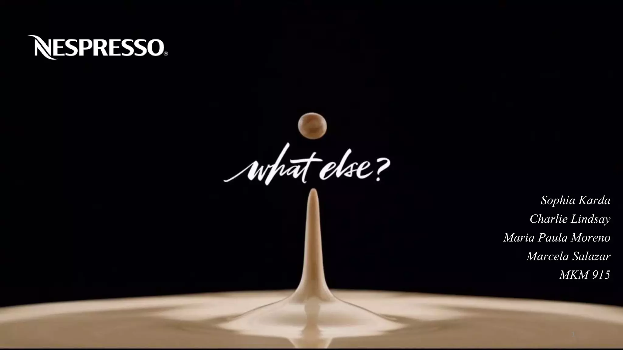 Nespresso audit project | PPTX