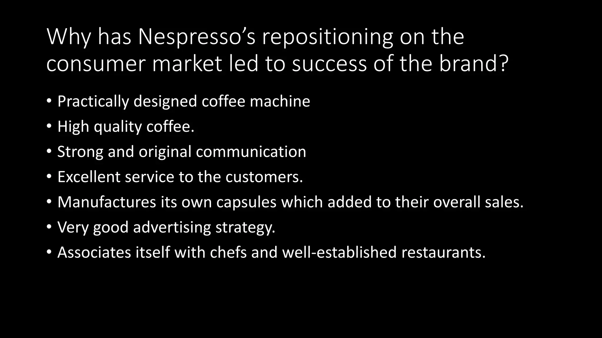Nespresso brand positioning | PPTX