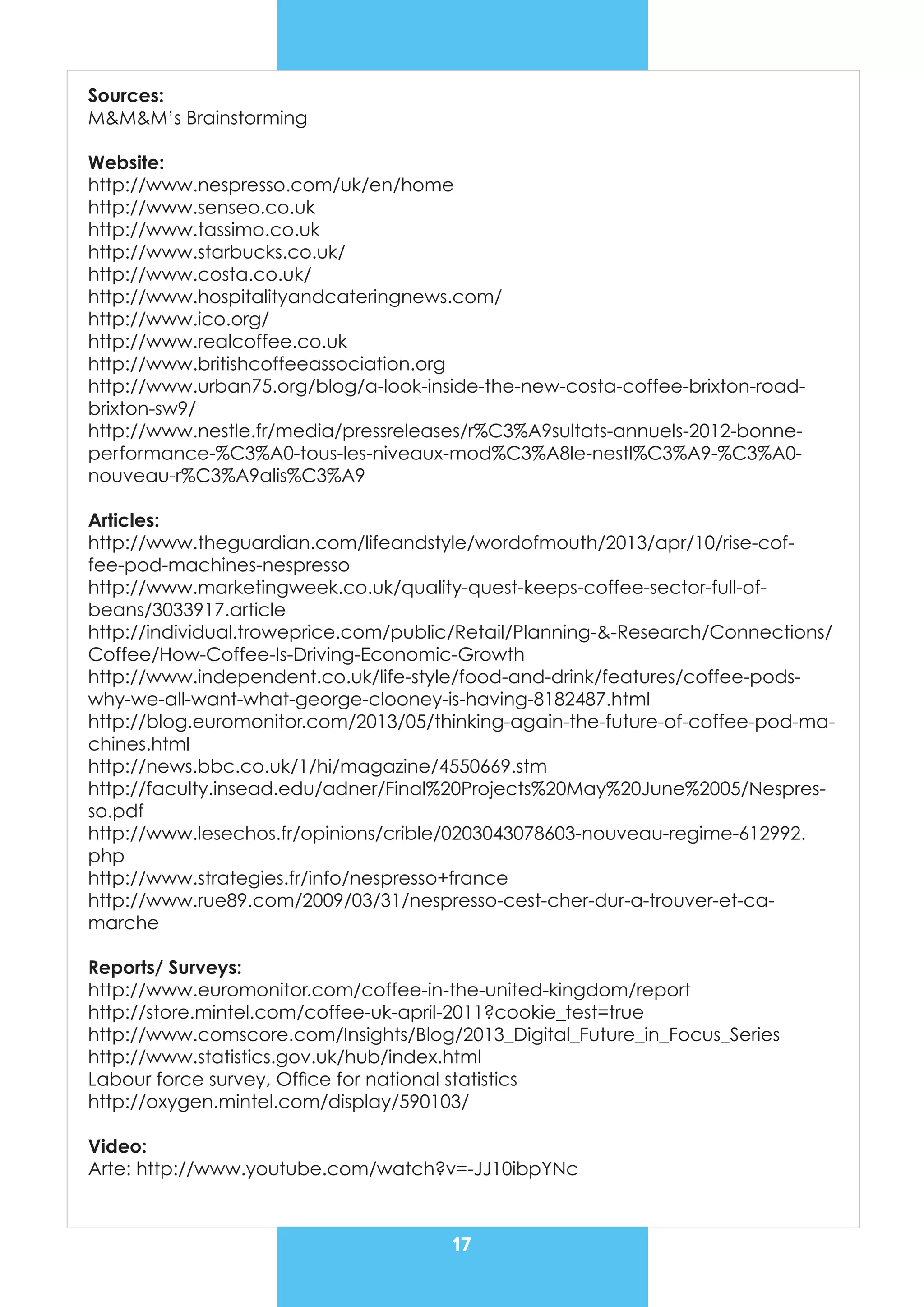NESPRESSO MARKETING ANALYSIS 2014 Complete analysis | PDF
