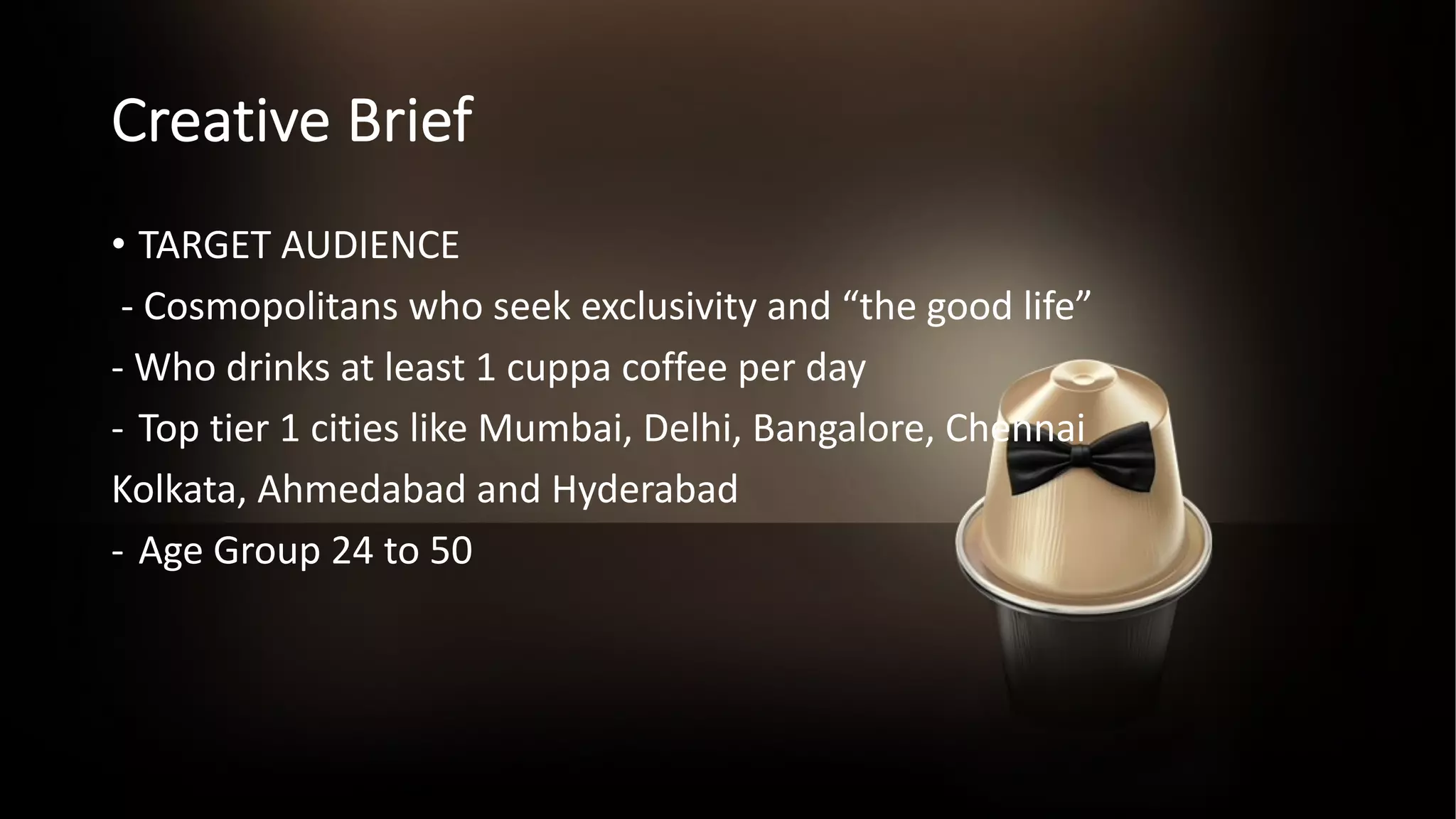 Nespresso marketing campaign - The Perfect Indulgence | PDF