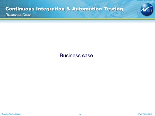 Test Automation And Continuous Integration Ppt