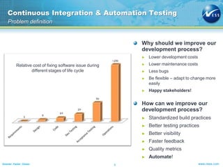 Test Automation and Continuous Integration | PPTX | Computer Software ...