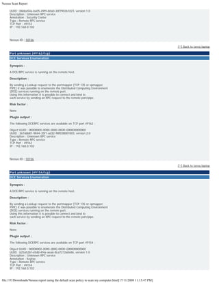 Nessus scan report using the defualt scan policy - Tareq Hanaysha | PDF