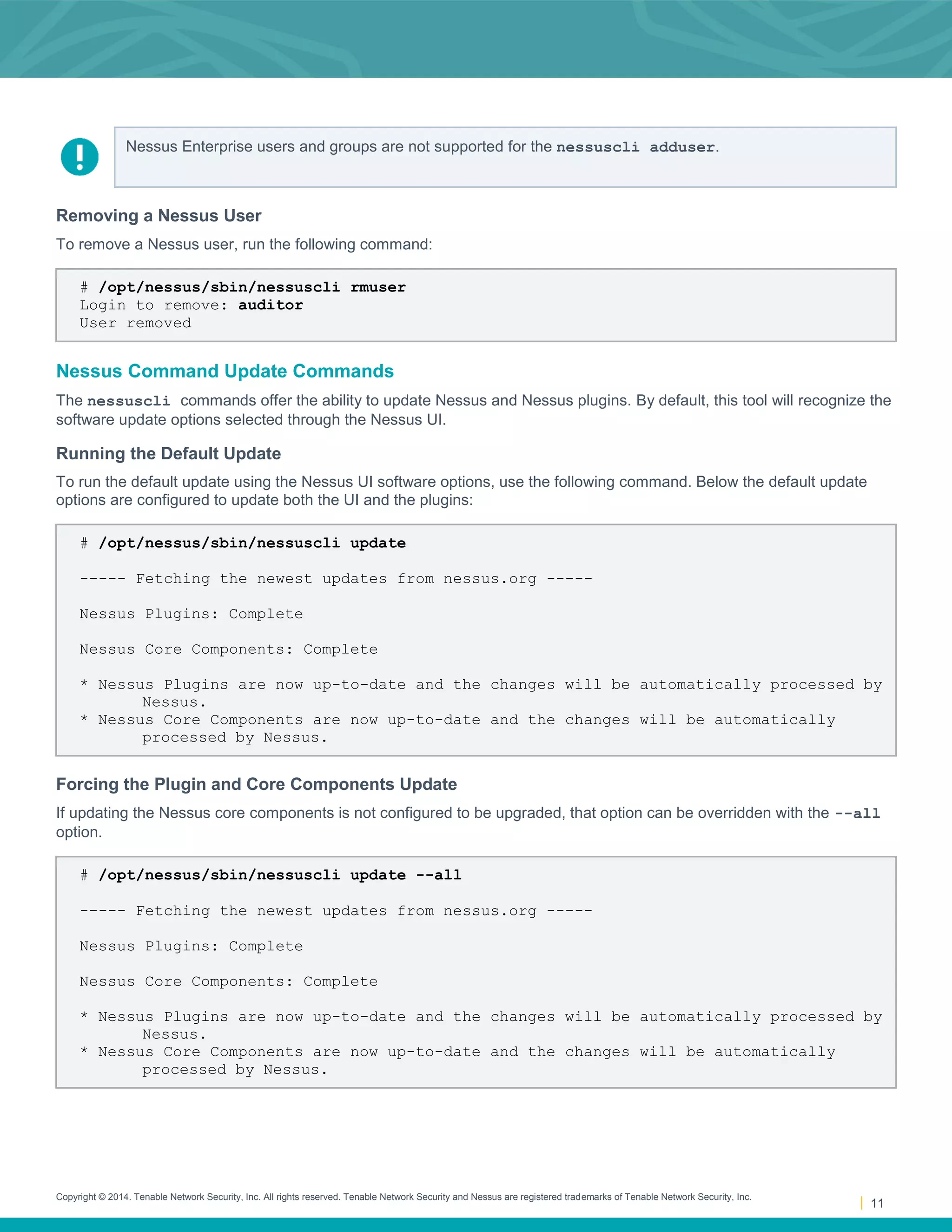 Nessus V6 Commandlinereference Pdf Operating Systems Computer