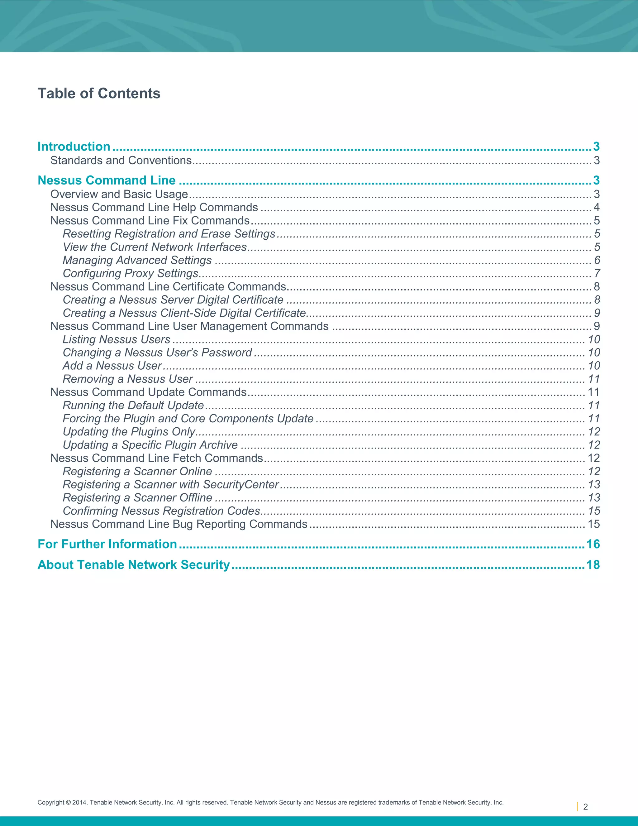 Nessus V6 Commandlinereference Pdf Operating Systems Computer