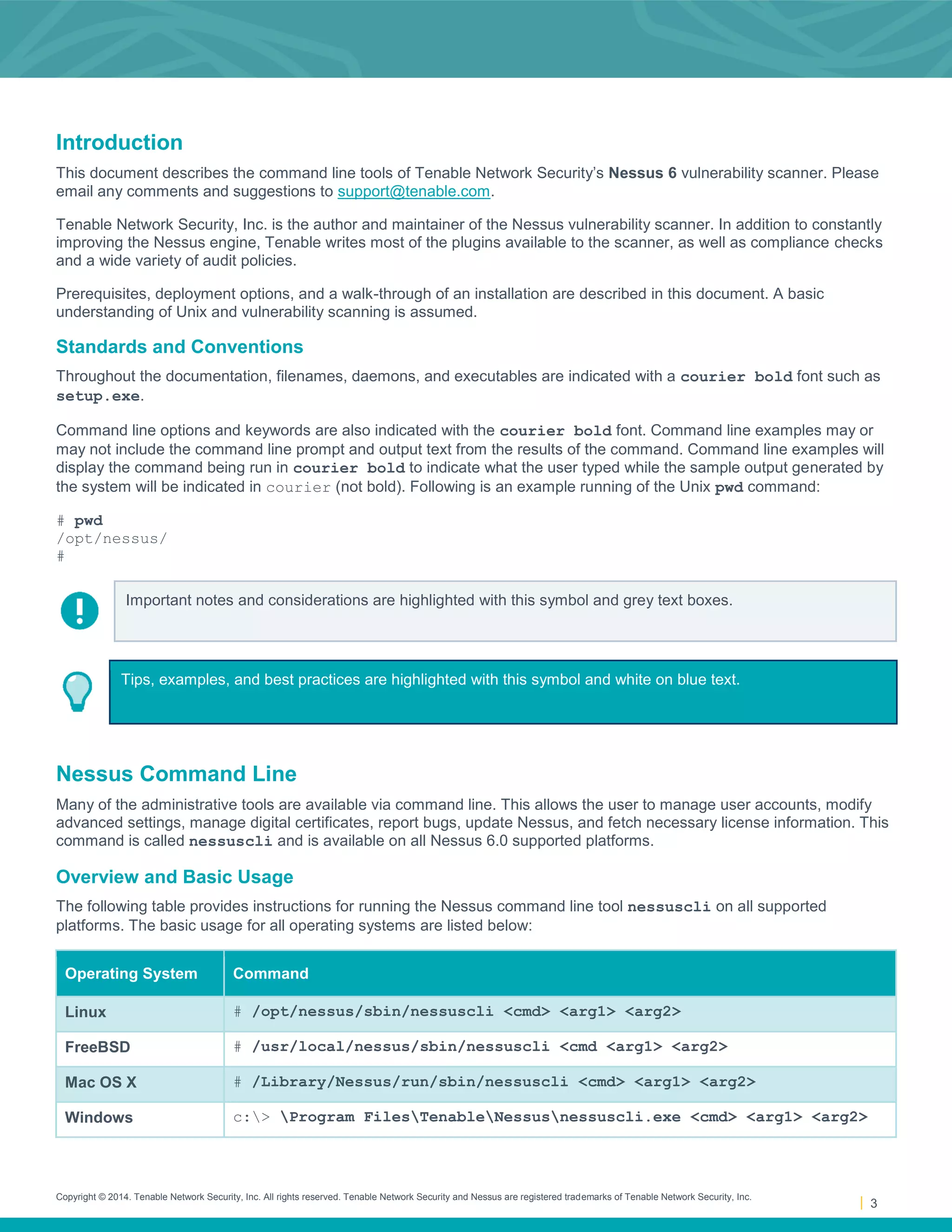 Nessus v6 command_line_reference | PDF