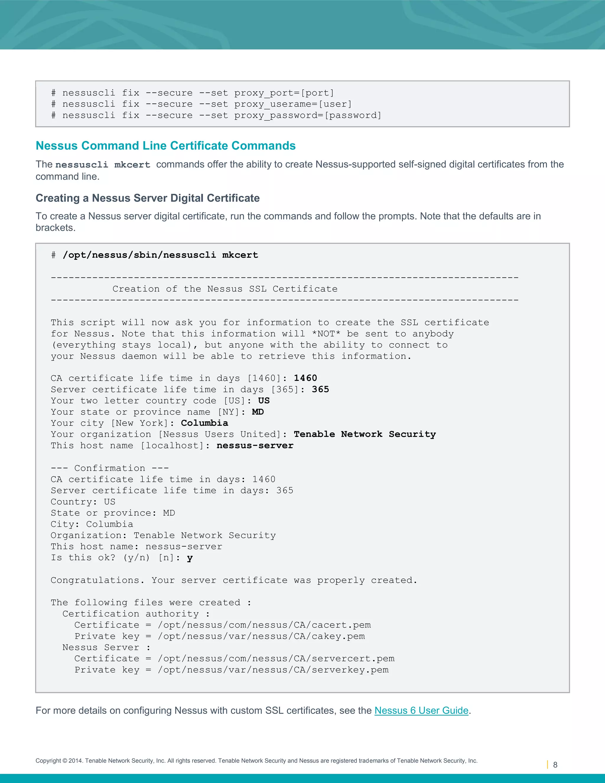 Nessus V6 Commandlinereference Pdf Operating Systems Computer