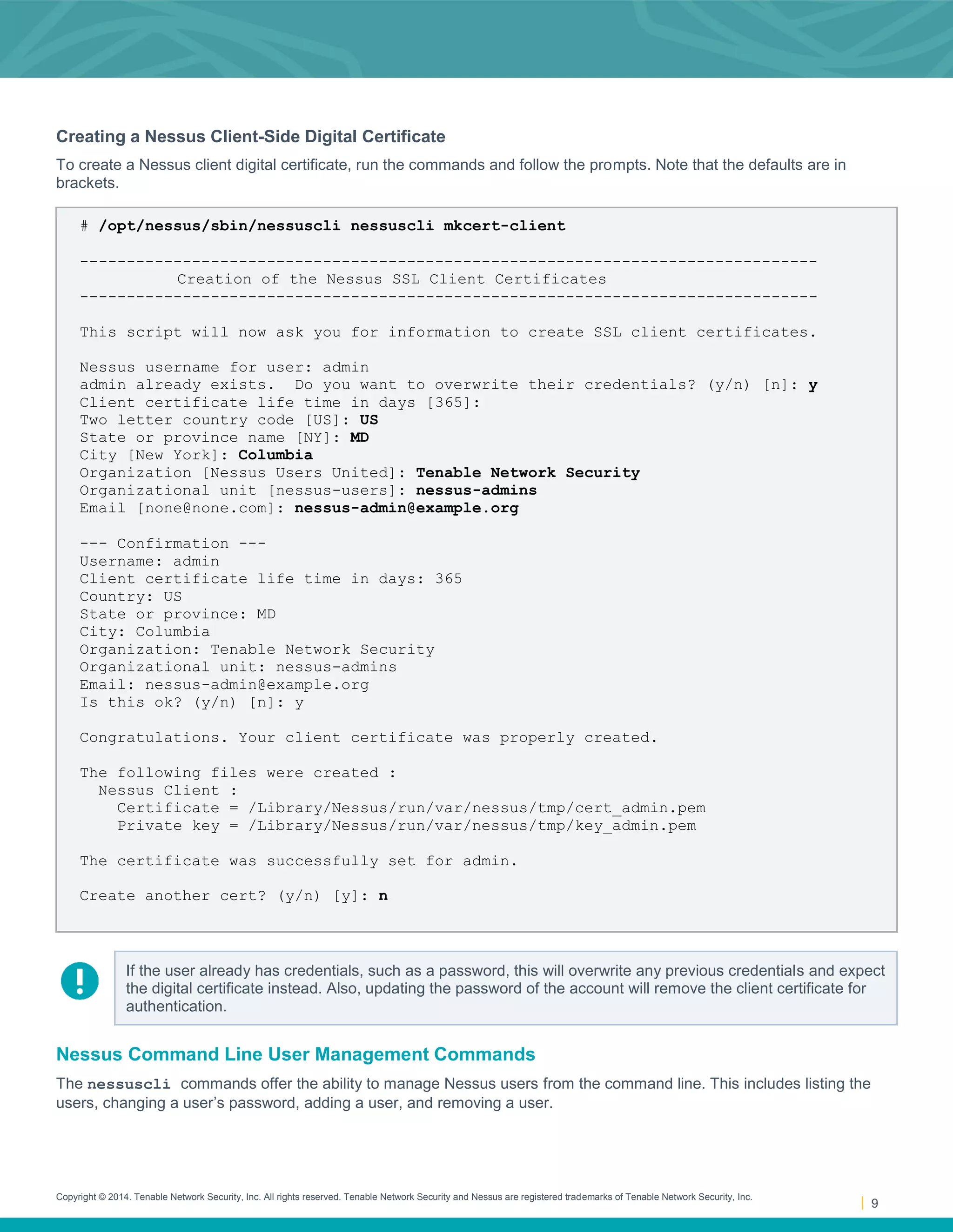Nessus V6 Commandlinereference Pdf Operating Systems Computer