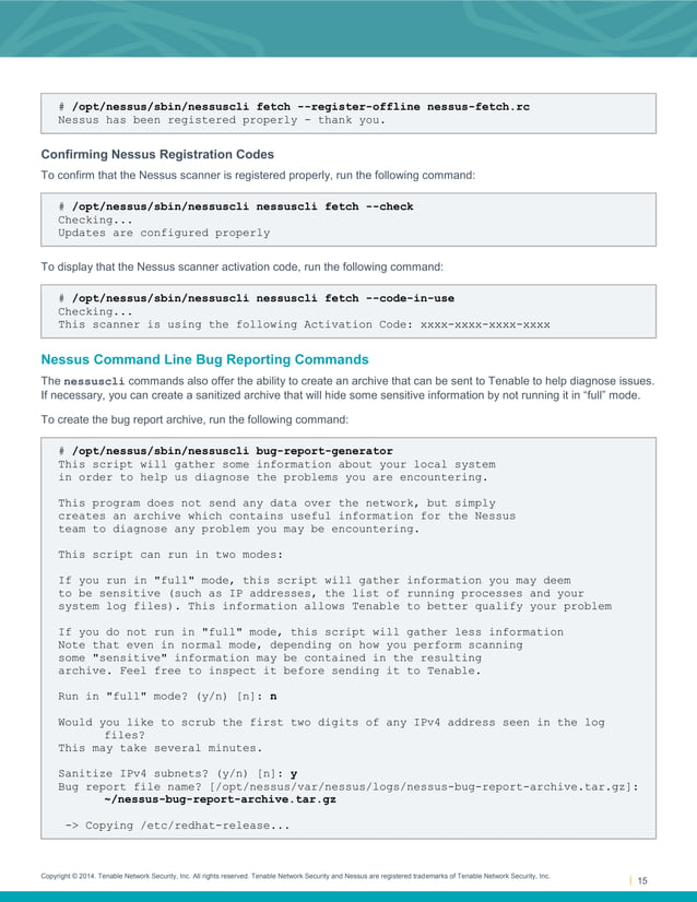 Nessus V6 Commandlinereference Pdf Operating Systems Computer 7795