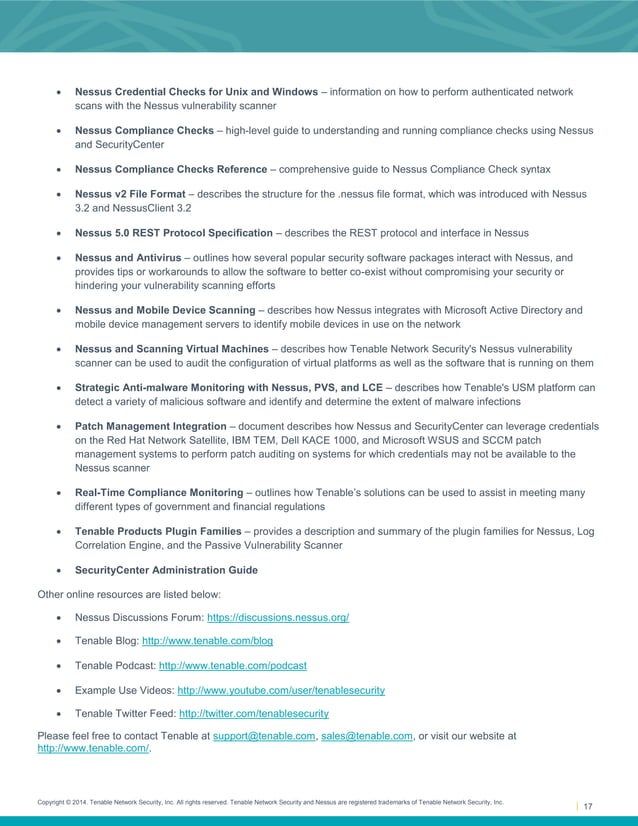 Nessus V6 Commandlinereference Pdf Operating Systems Computer 8374