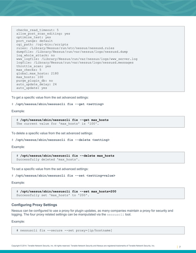 Nessus v6 command_line_reference | PDF | Operating Systems | Computer Software and Applications
