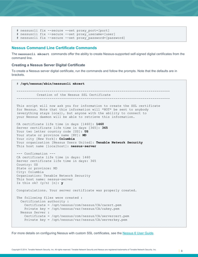 Nessus v6 command_line_reference | PDF | Operating Systems | Computer Software and Applications