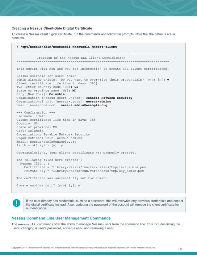 Nessus v6 command_line_reference | PDF | Operating Systems | Computer Software and Applications