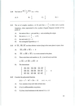 Nest 2007 Question Paper | PDF