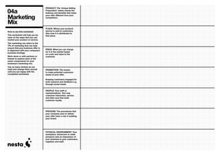 Nesta Creative Enterprise Toolkit A3 Worksheets | PDF