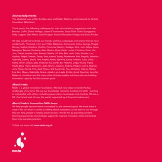 Playbook for Innovation Learning - NESTA | PDF