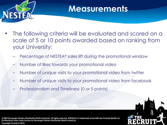 NESTEA The Recruit Challenge 2 Condensed Brief | PPT