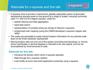 Tony Rees: The c-squares nested global grid | PPT
