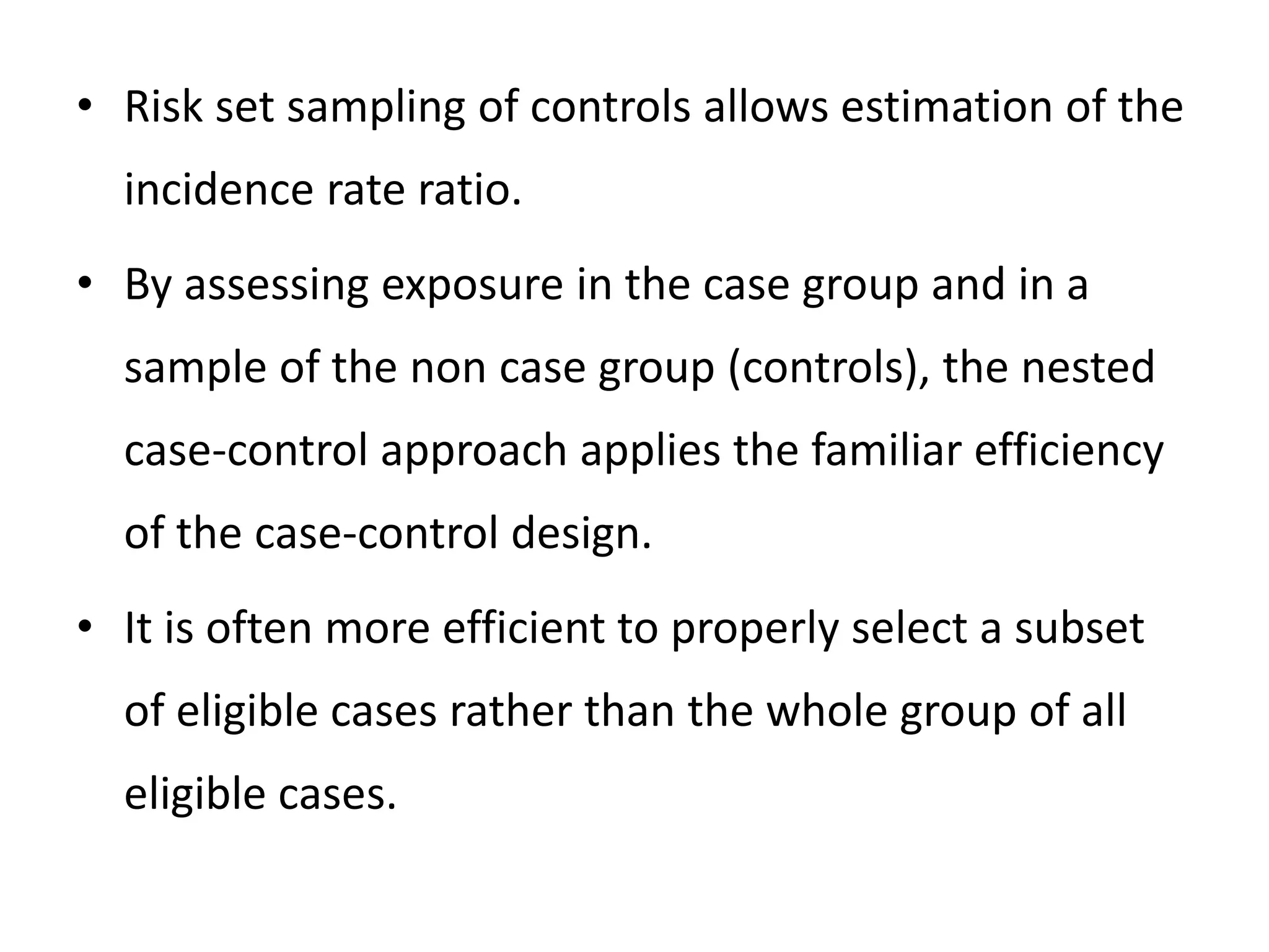 Nested case control, | PPTX