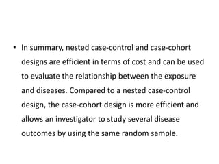 Nested case control, | PPTX