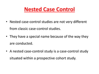 Nested case control, | PPTX