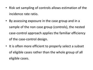 Nested case control, | PPTX