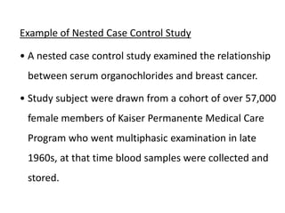 Nested case control, | PPT