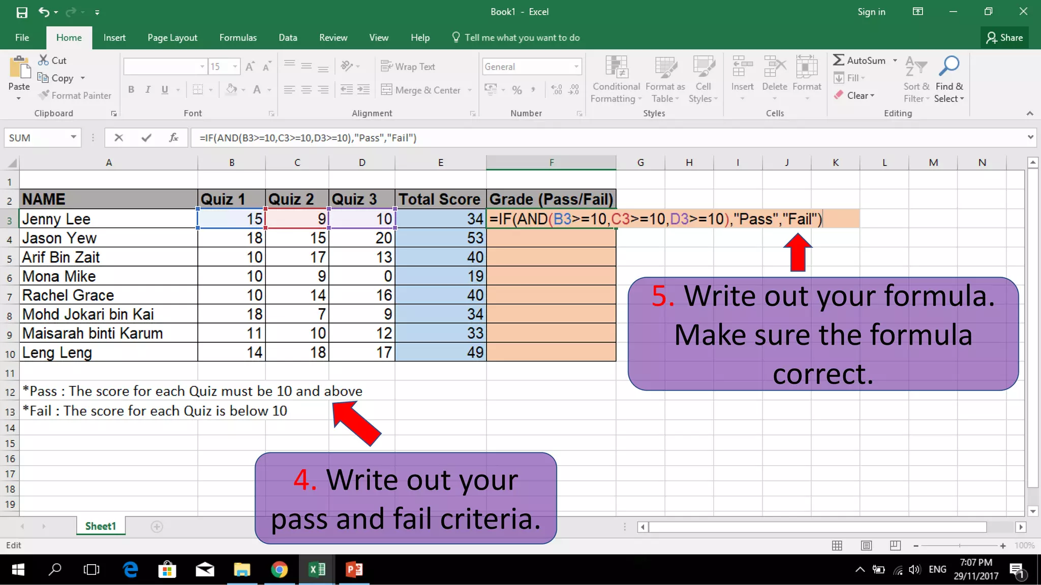 Nested Function Combine If And And Function Ppt
