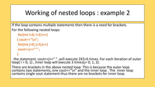 Nested loops | PPTX