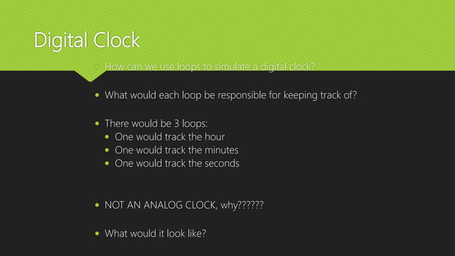 Nested Loops | PPTX | Technology & Computing