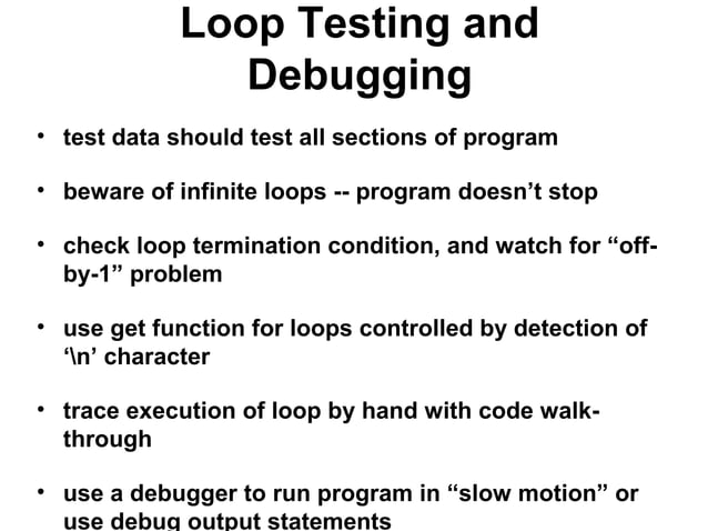 Nested loops | PPT Nested loops | PPT
