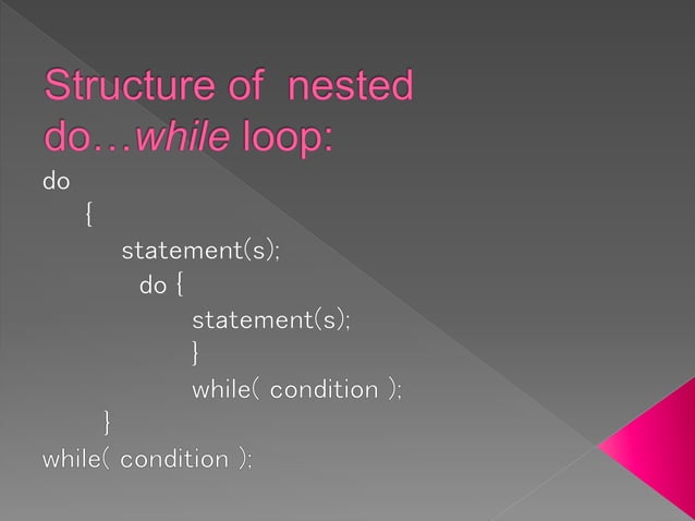 Nested loops | PPT