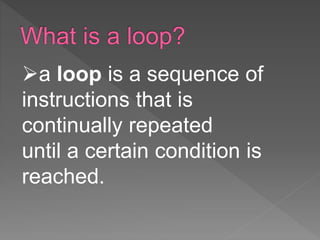 Nested loops | PPT