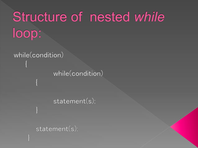 Nested loops | PPT
