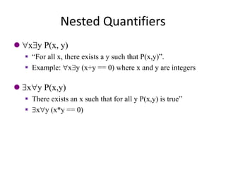 Nested quantifiers | PPTX