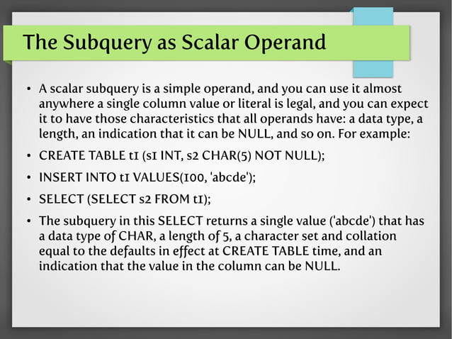 Nested Queries Lecture | PDF Nested Queries Lecture | PDF
