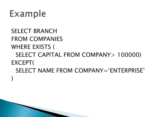 Nested queries in database | PPTX
