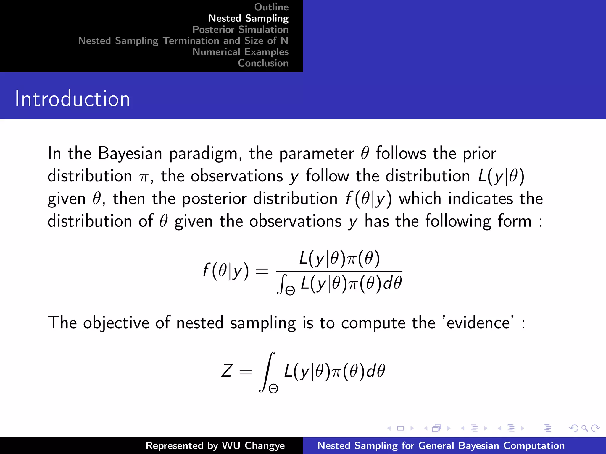 Nested sampling | PPT