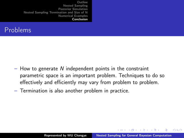 Nested sampling | PPT