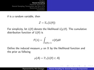 Nested sampling | PPT