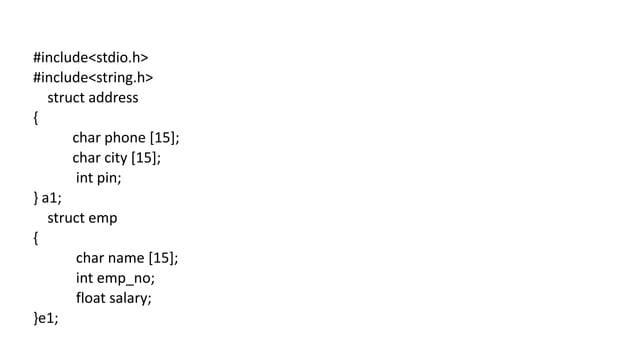 Nested structure (Computer programming and utilization) | PPTX